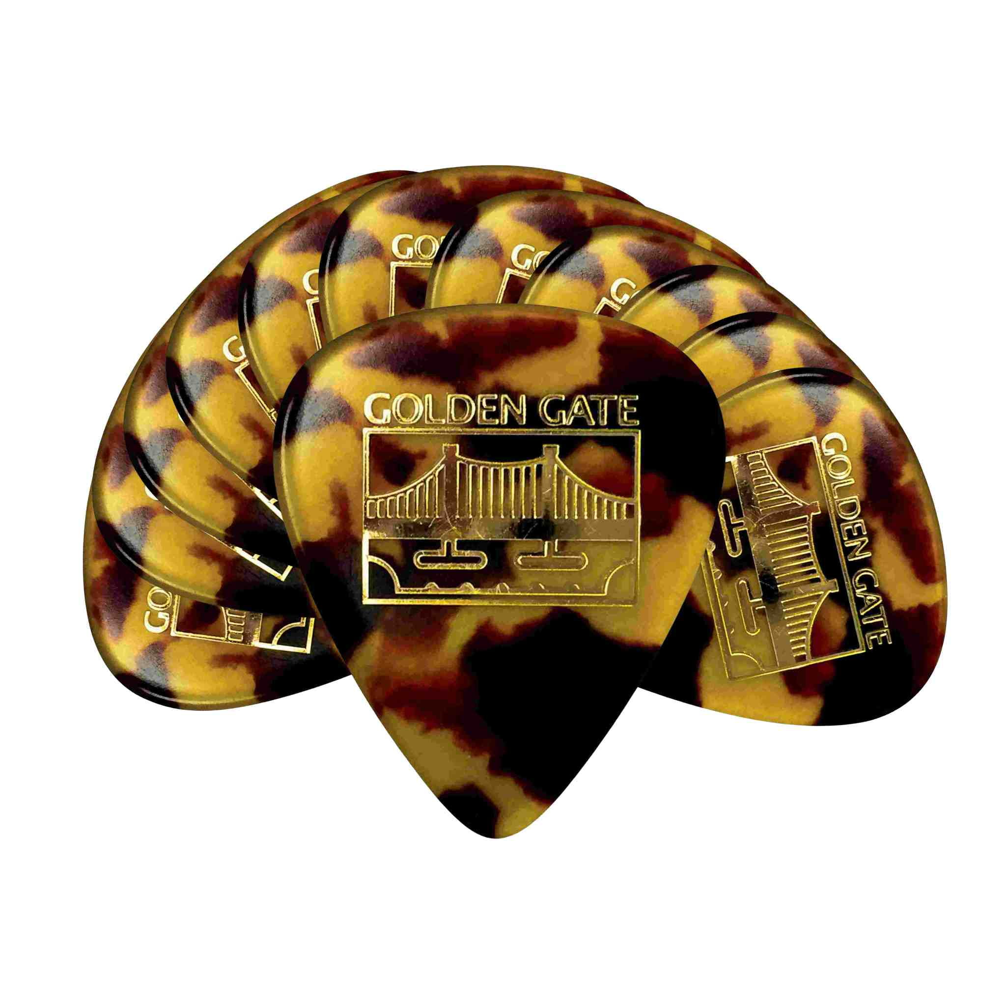 Golden Gate Deluxe Tortoise Style Mandolin Pick - Extra Stiff - 12 Pack ...