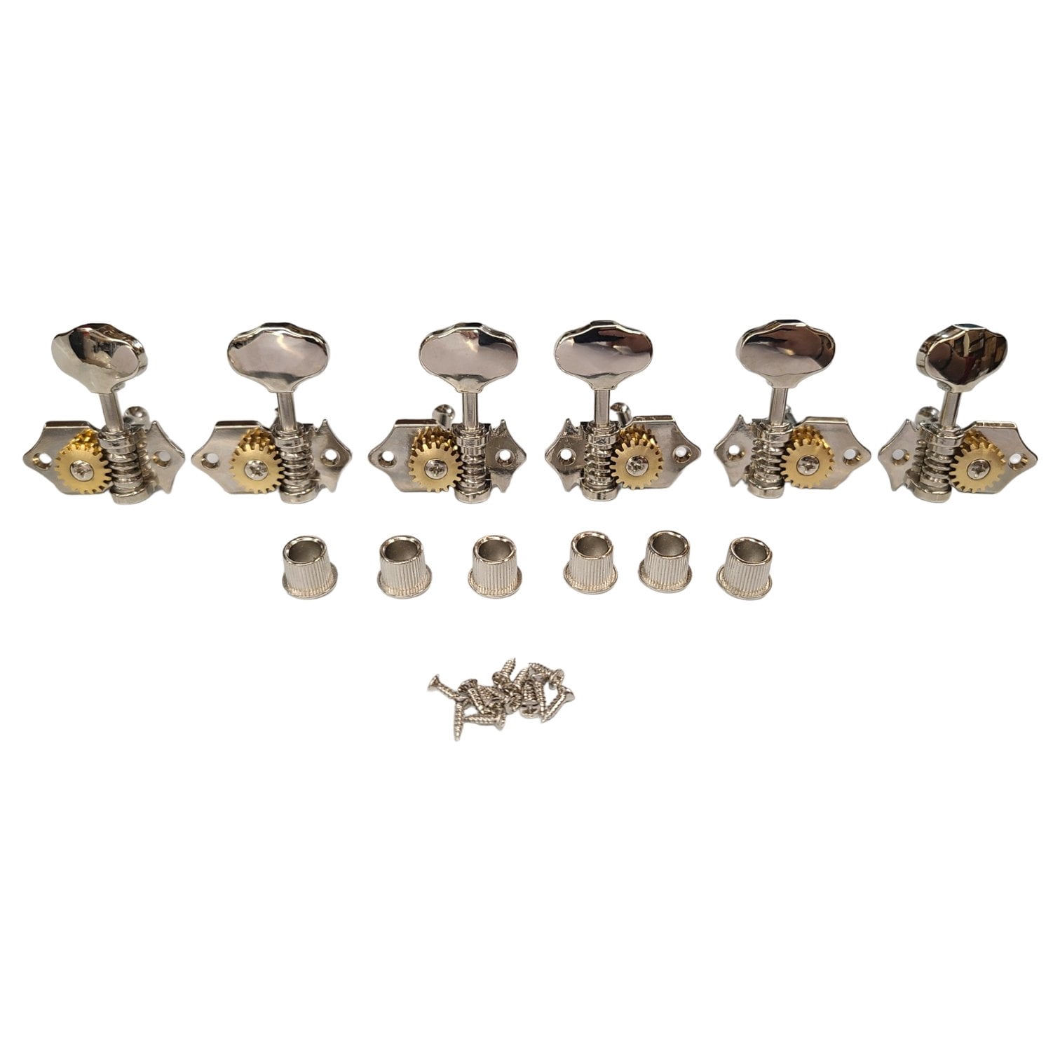 Golden Gate Guitar Tuning Pegs 3x3 Tuners Machine Heads Chrome ...