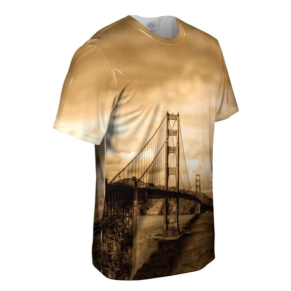 Golden Gate In Sepia Mens T-Shirt All Over Print - Walmart.com