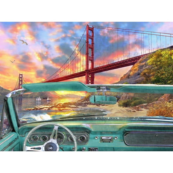 Art.com Golden Gate from a Car Art Print by Dominic Davison, 16" x 12 ...