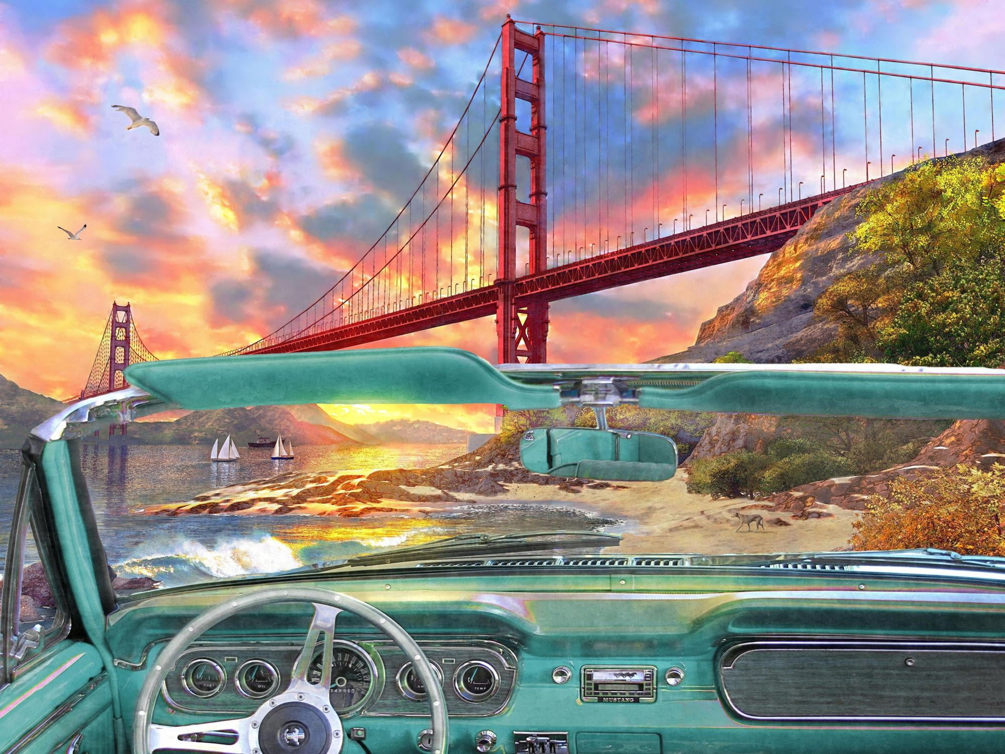 Art.com Golden Gate from a Car Art Print by Dominic Davison, 32" x 24 ...