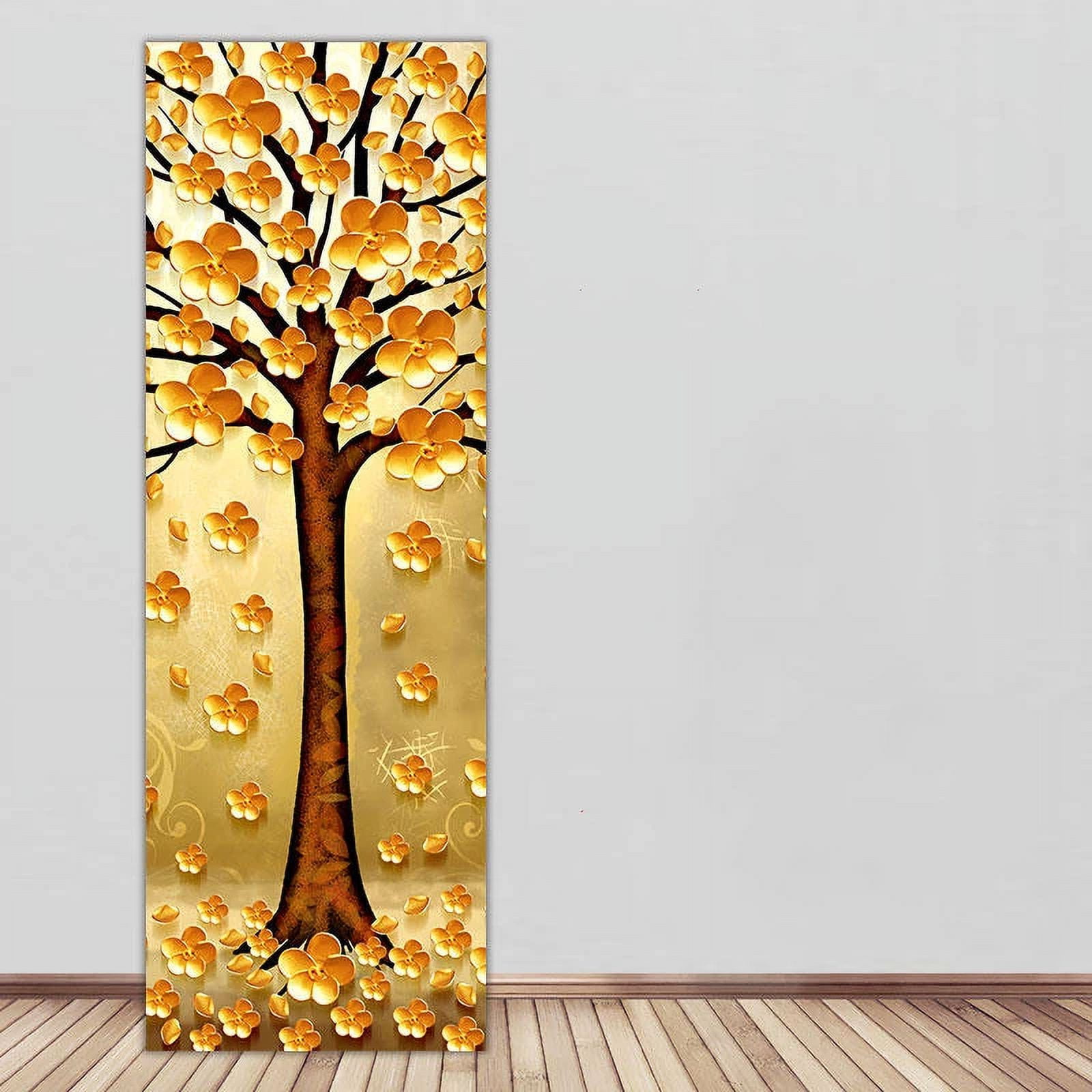 Golden Ginkgo Leaves Fridge Sticker Fall Leaf Refrigerator Stickers ...