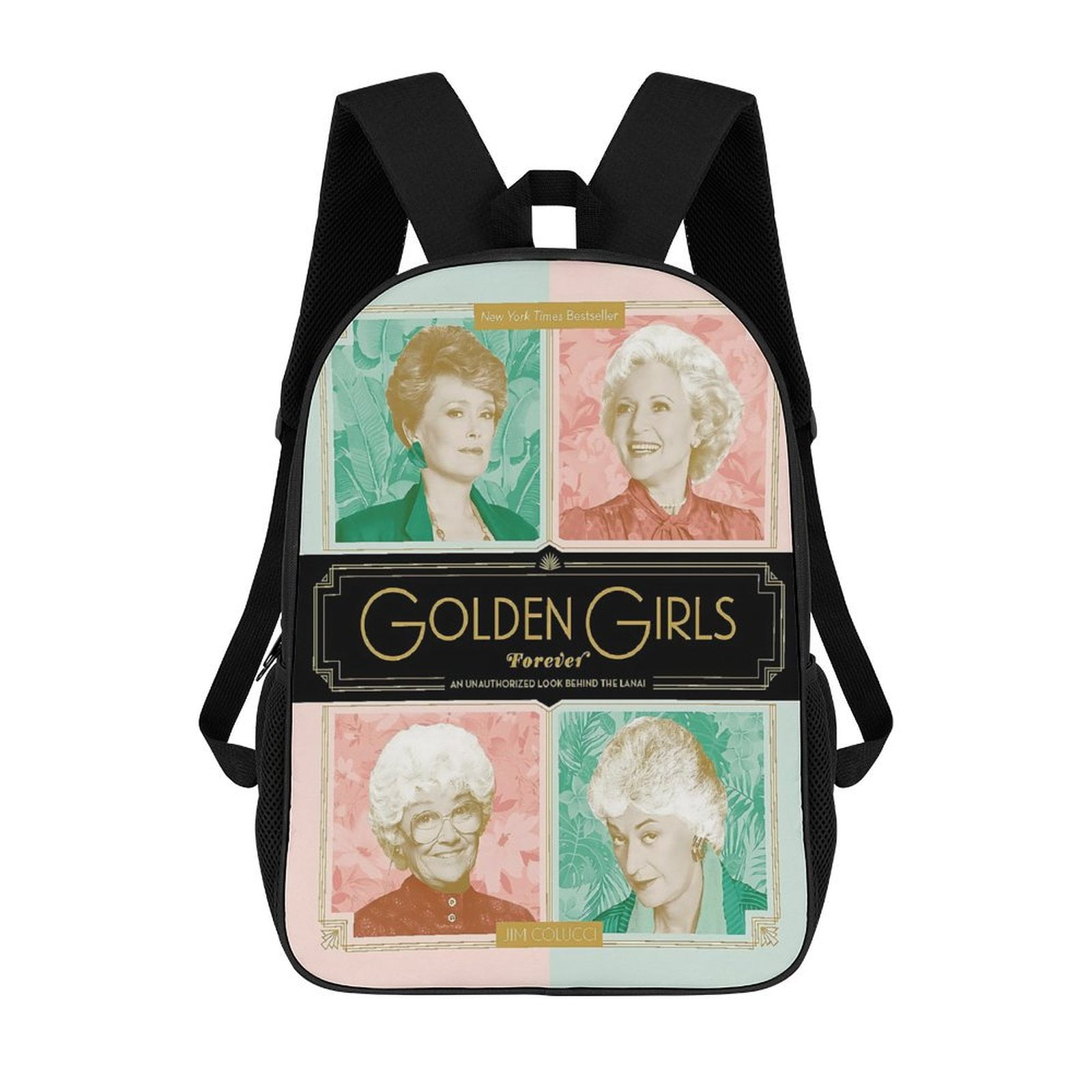 Golden Backpack 17 Inch Lightweight Anime Print Design Backpack Kawaii ...