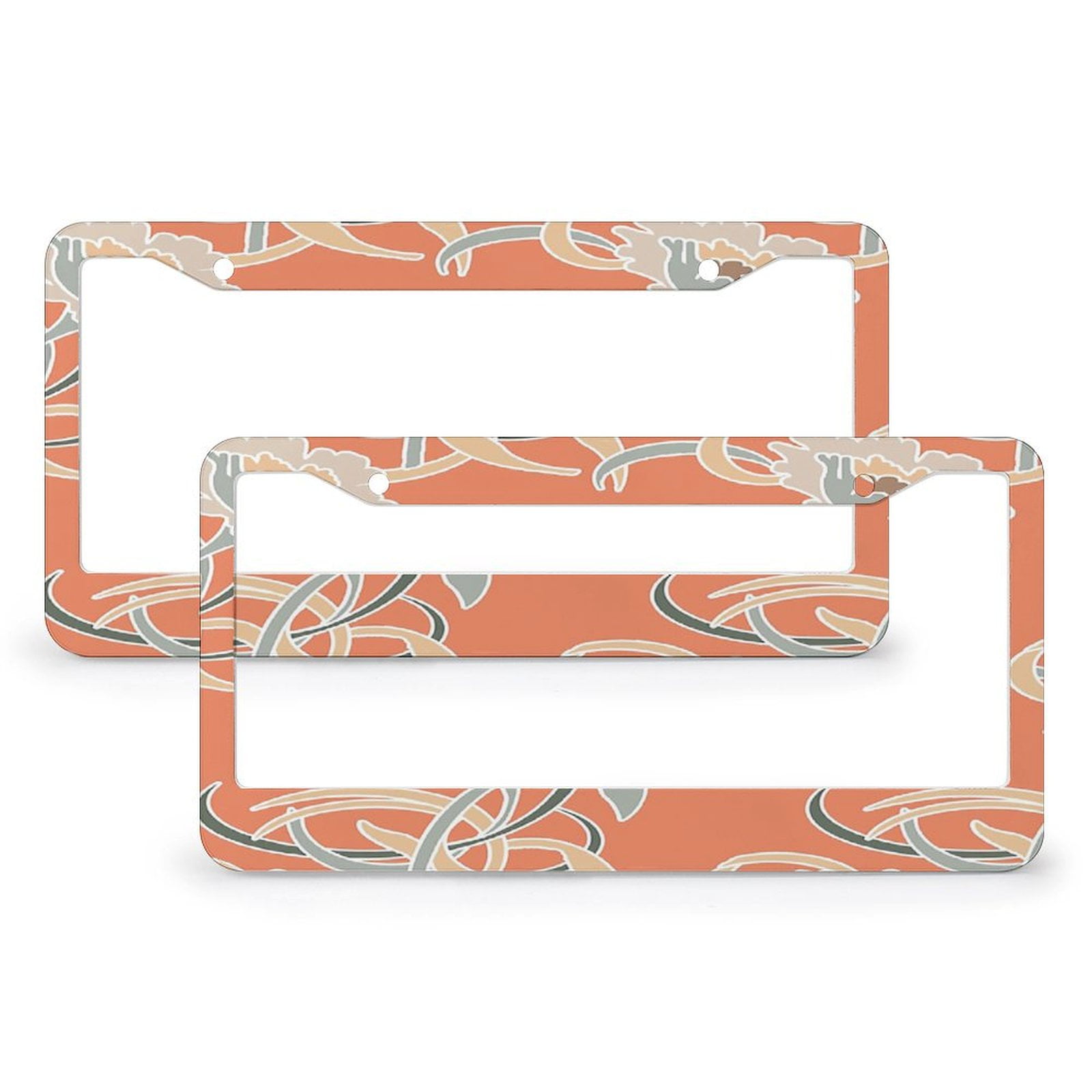 Golden Girls Couch Pattern License Plate Frame 2 Pack Universal Us Car ...