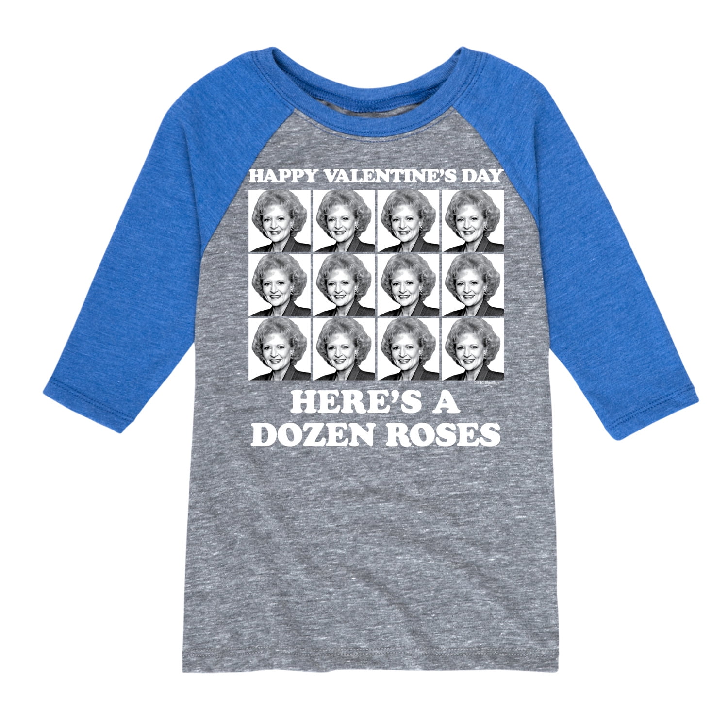 Golden Girls - Dozen Roses Updated - Toddler And Youth Raglan Graphic T ...