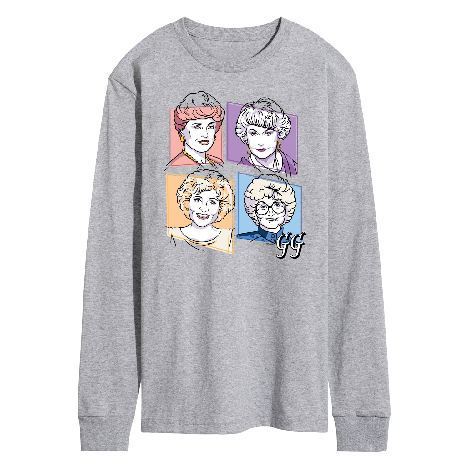 Golden Girls - Golden Girls Character Grid - Men's Long Sleeve T-Shirt ...