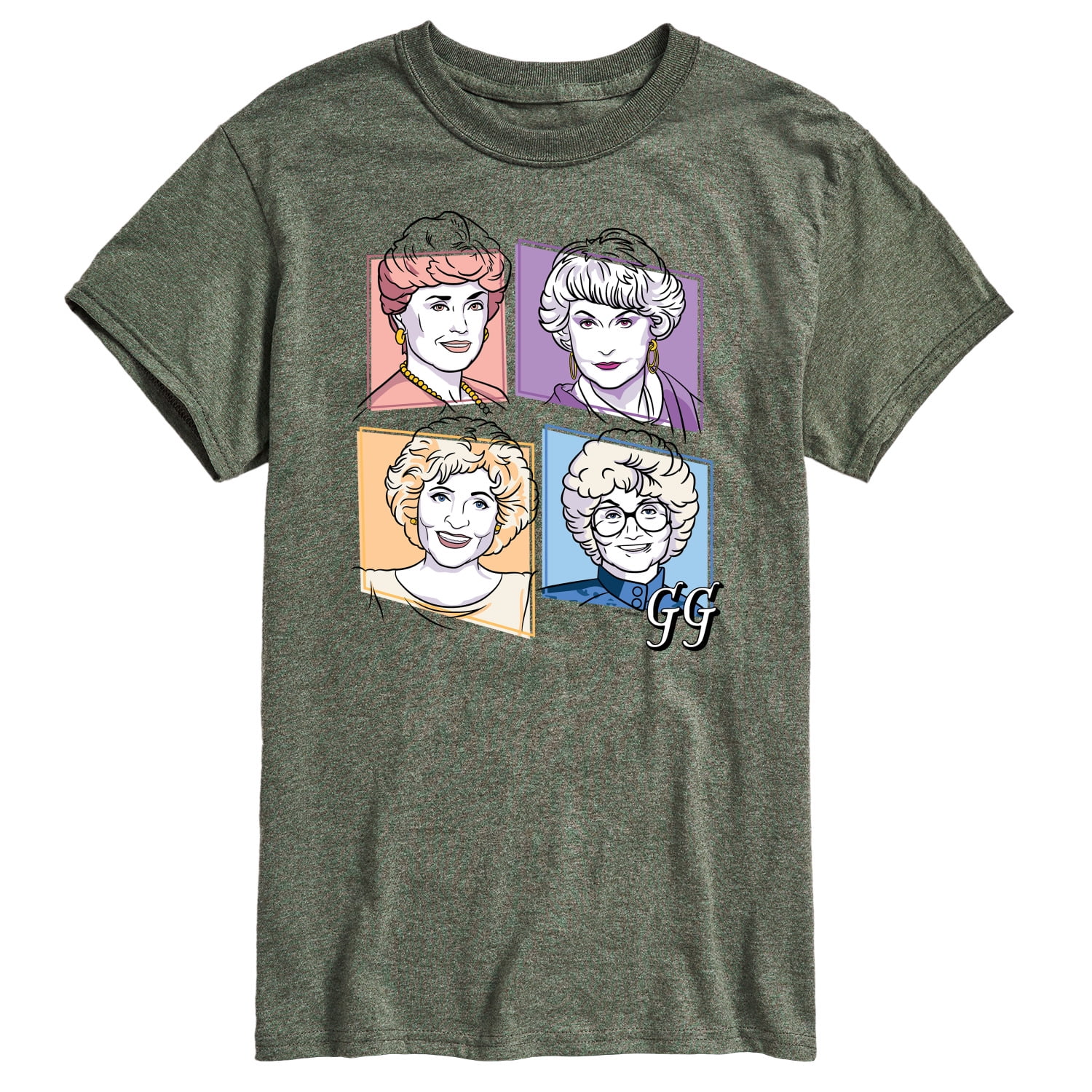 Golden Girls - Golden Girls Character Grid - Men's Short Sleeve Graphic ...