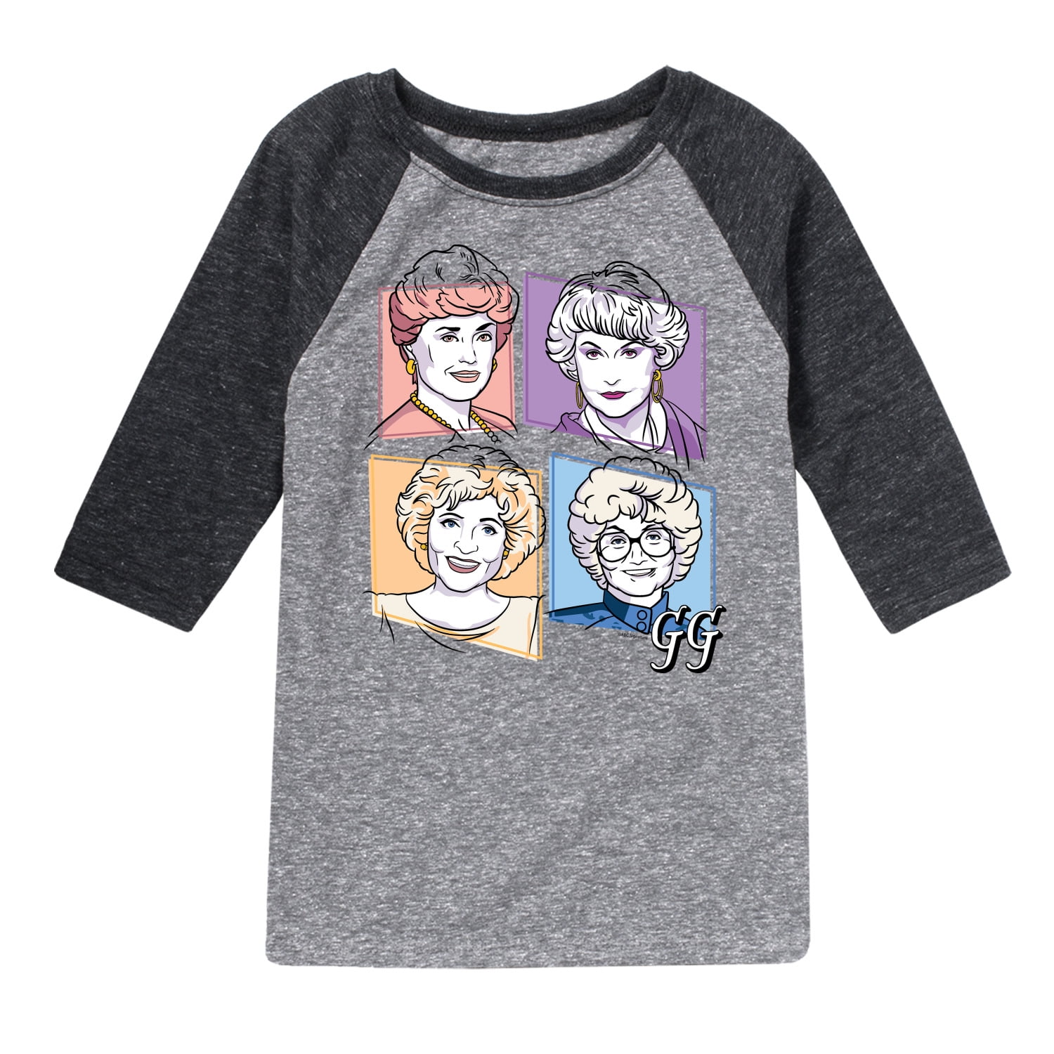 Golden Girls - Golden Girls Character Grid - Toddler And Youth Raglan ...