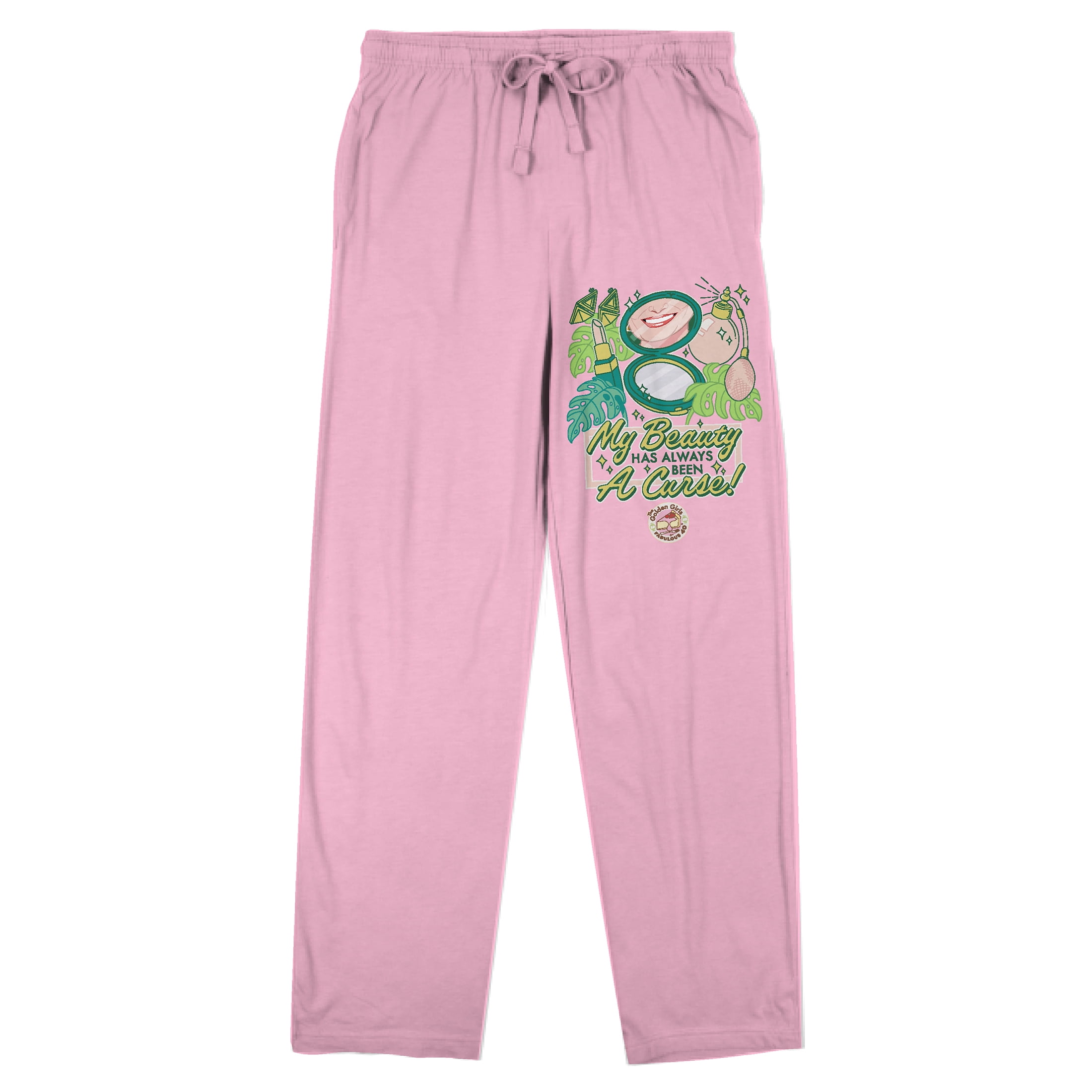 Golden Girls "My Beauty Has Always Been A Curse" Women's Pink Sleep ...