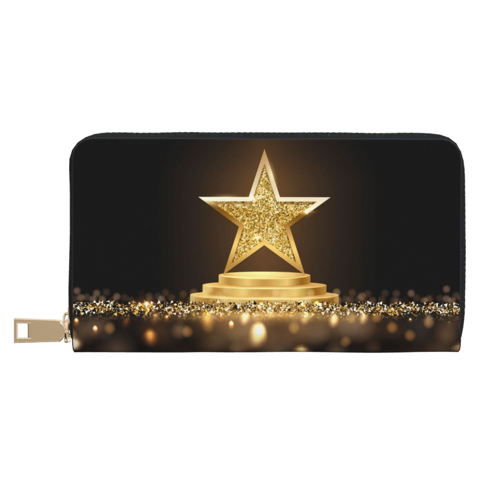 Golden Glitter And Light Wallet Women, Leather Bifold Multi Card Wallet ...