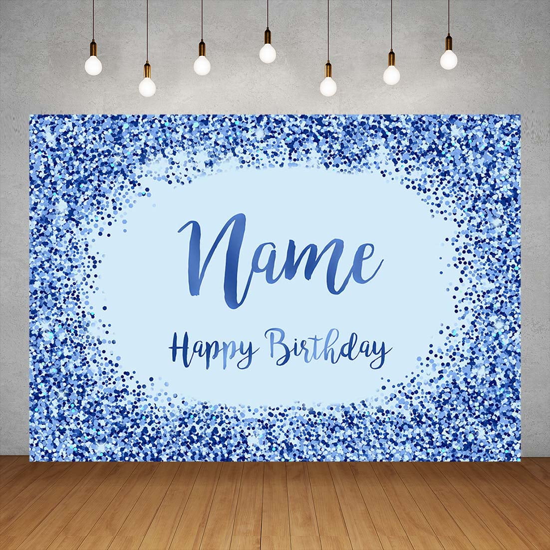 Golden Glitter Custom Name Photography Backdrops Vinyl Photo ...