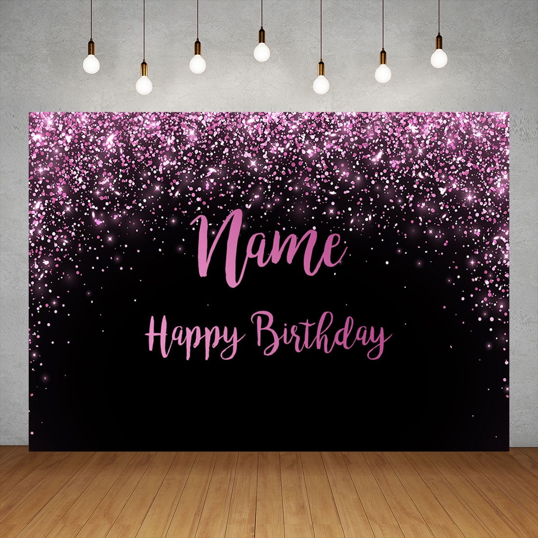 Golden Glitter Custom Name Photography Backdrops Vinyl Photo ...