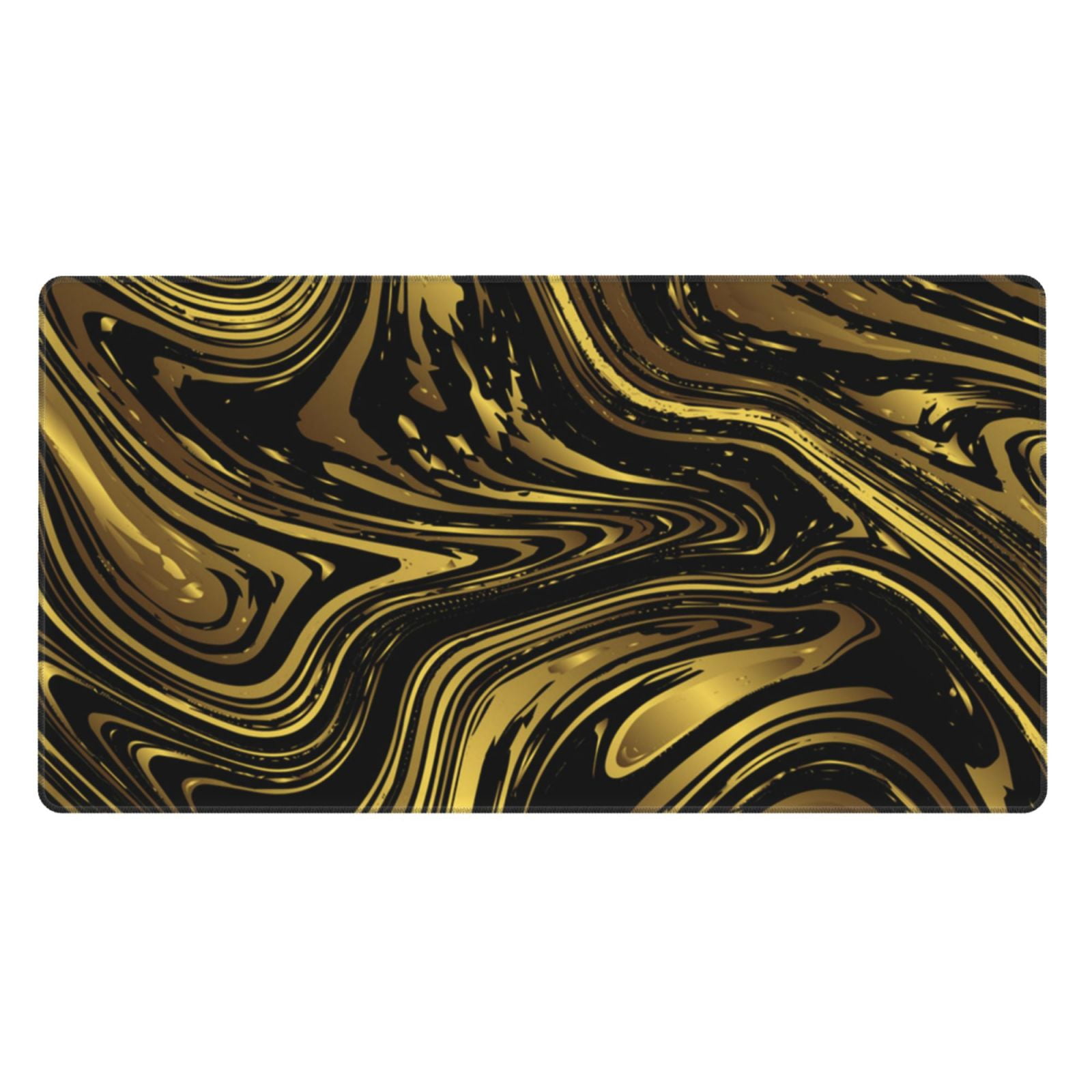 Golden Glitter Marbling Pattern Mousepad Large Mouse Pad Desk Pad ...