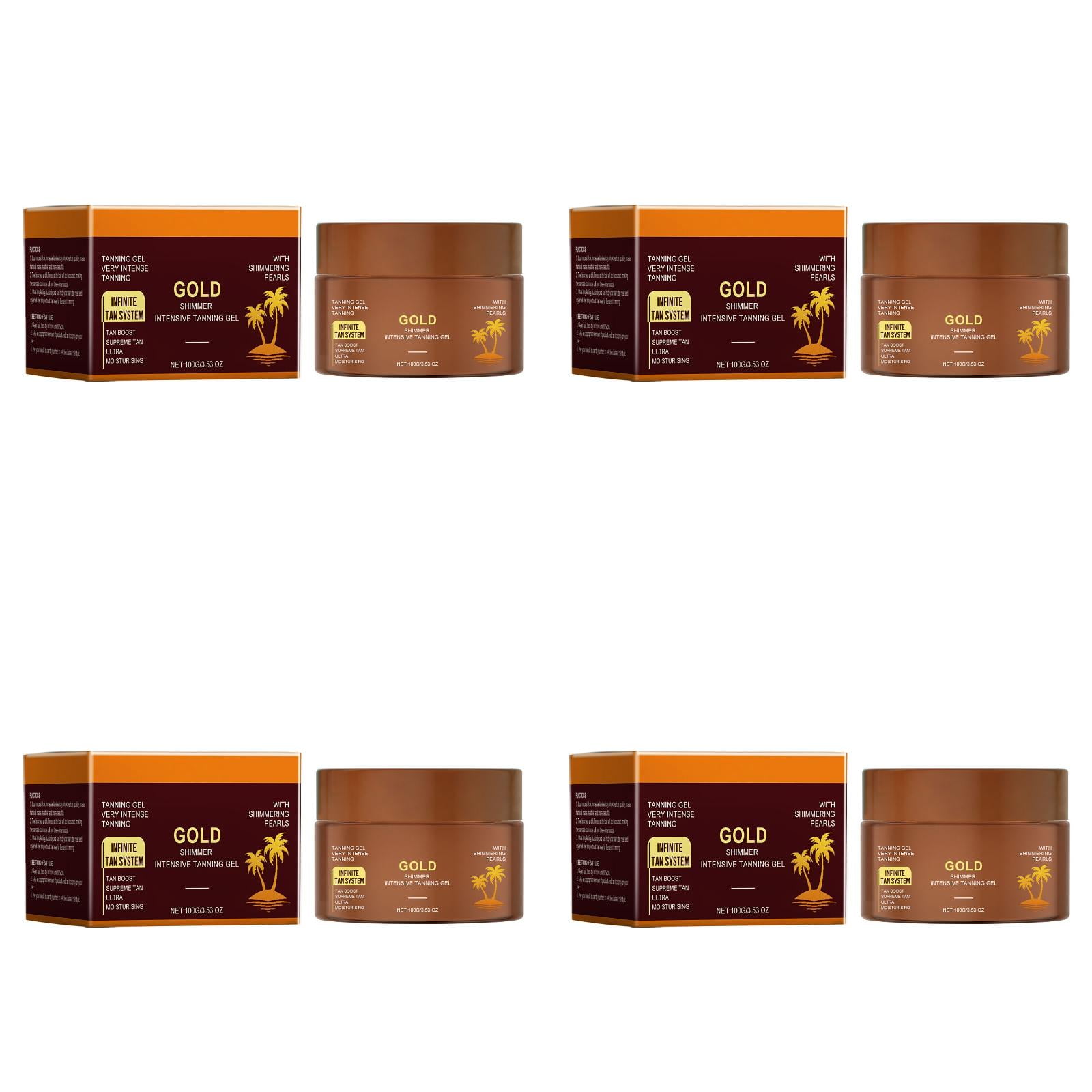 Golden Glitter Tanning Gel For Repairing And Even Skin Tone Creating ...