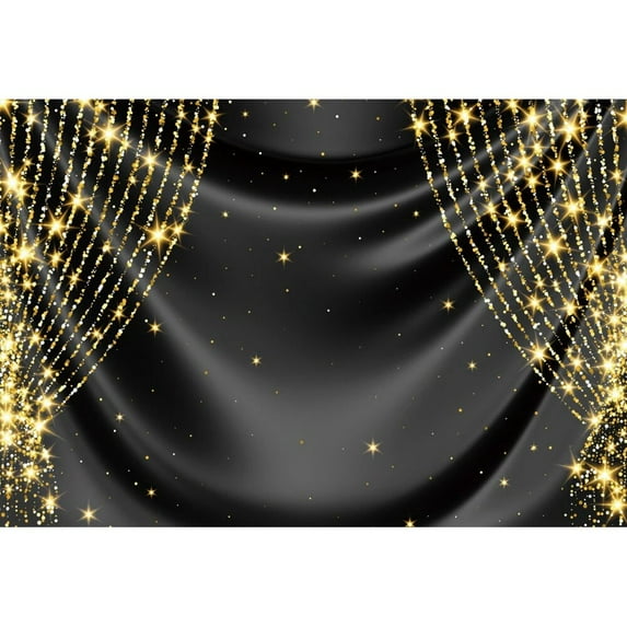 Golden Glowing Stage Photography Background Sequin Twinkling Glitter ...