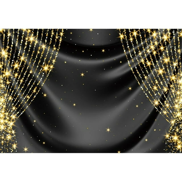 Golden Glowing Stage Photography Background Sequin Twinkling Glitter ...