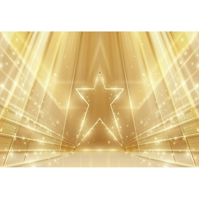 Golden Glowing Stage Photography Background Sequin Twinkling Glitter ...