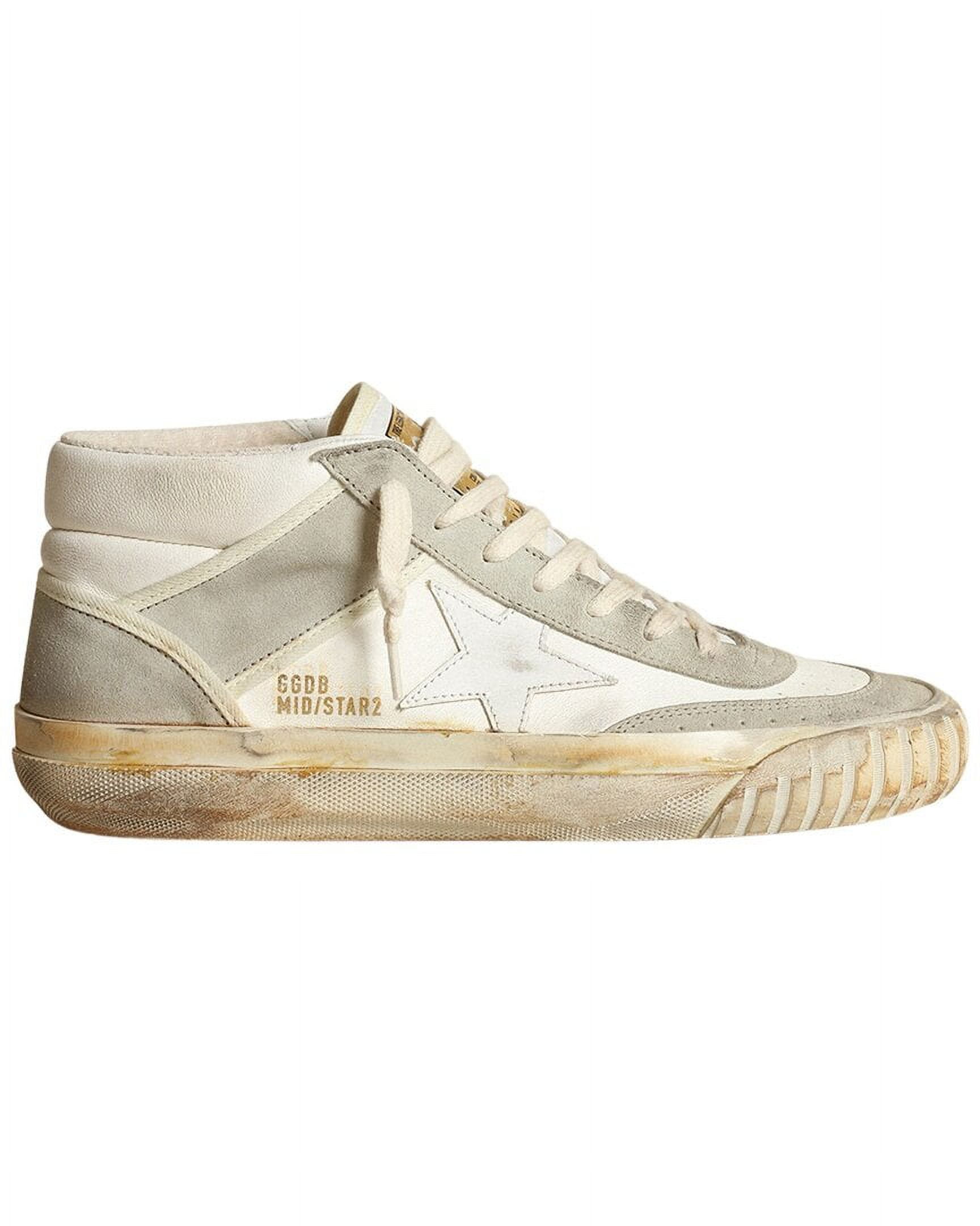 Golden Goose Mid Star 2 Leather Sneaker, 41, White - Walmart.com