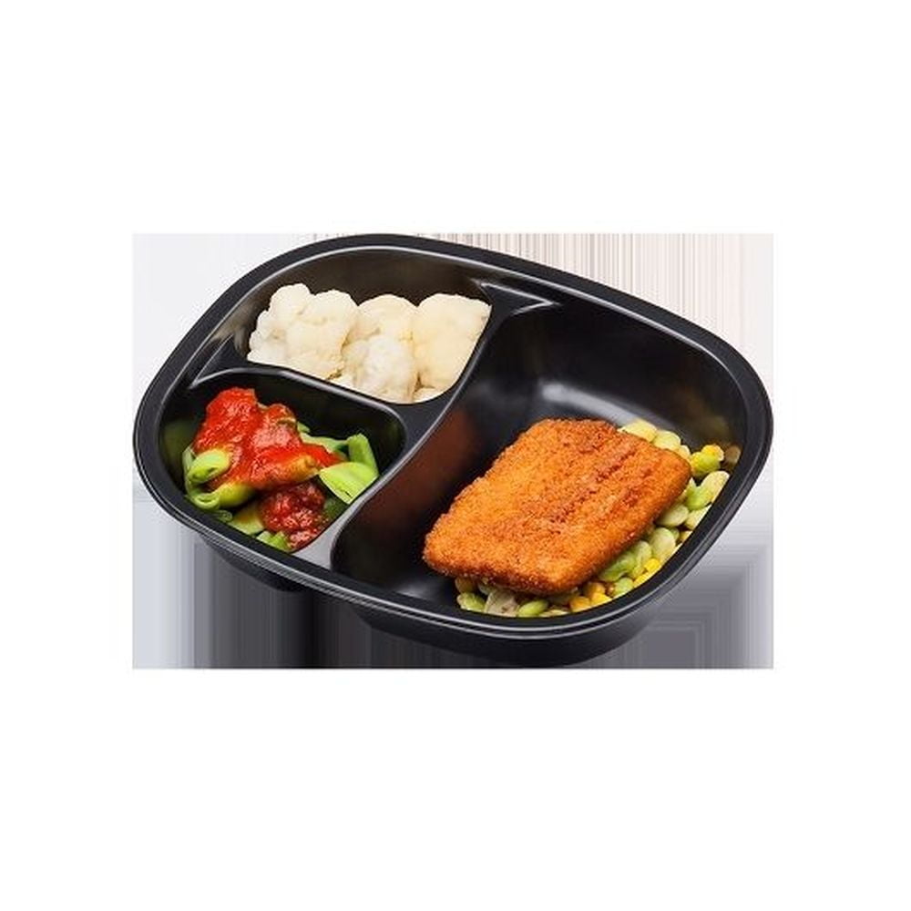 Golden Gourmet Breaded Baked Fish over Baby Limas Beans and Corn, 11.2 ...