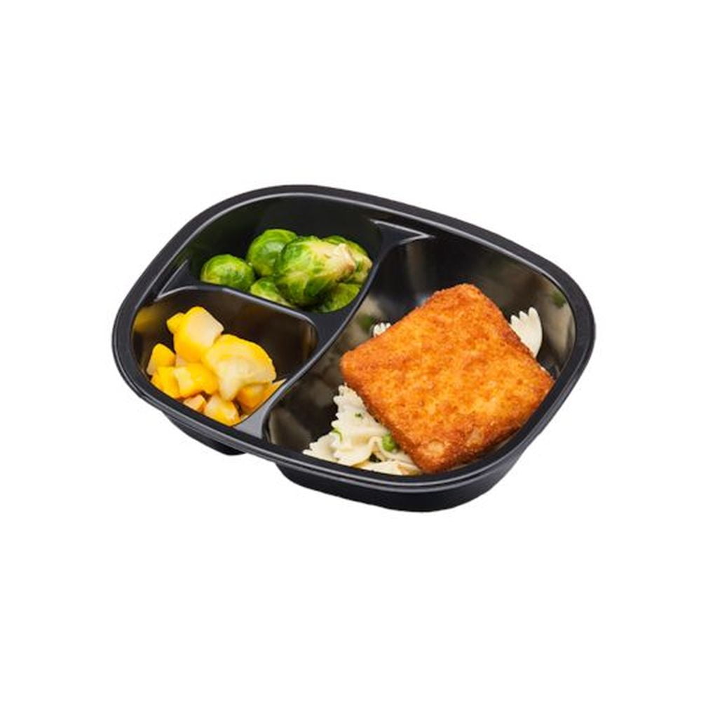 Golden Gourmet Breaded Fish Baby Lima Beans Corn and Red Peppers Meal ...