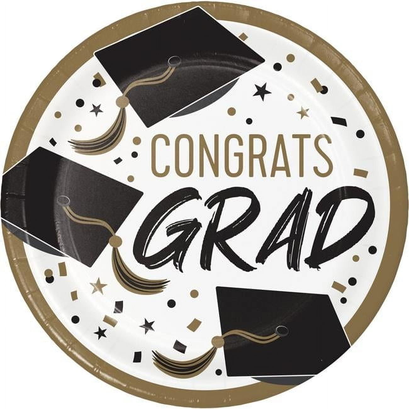 Golden Grad Dinner Plate - Walmart.com