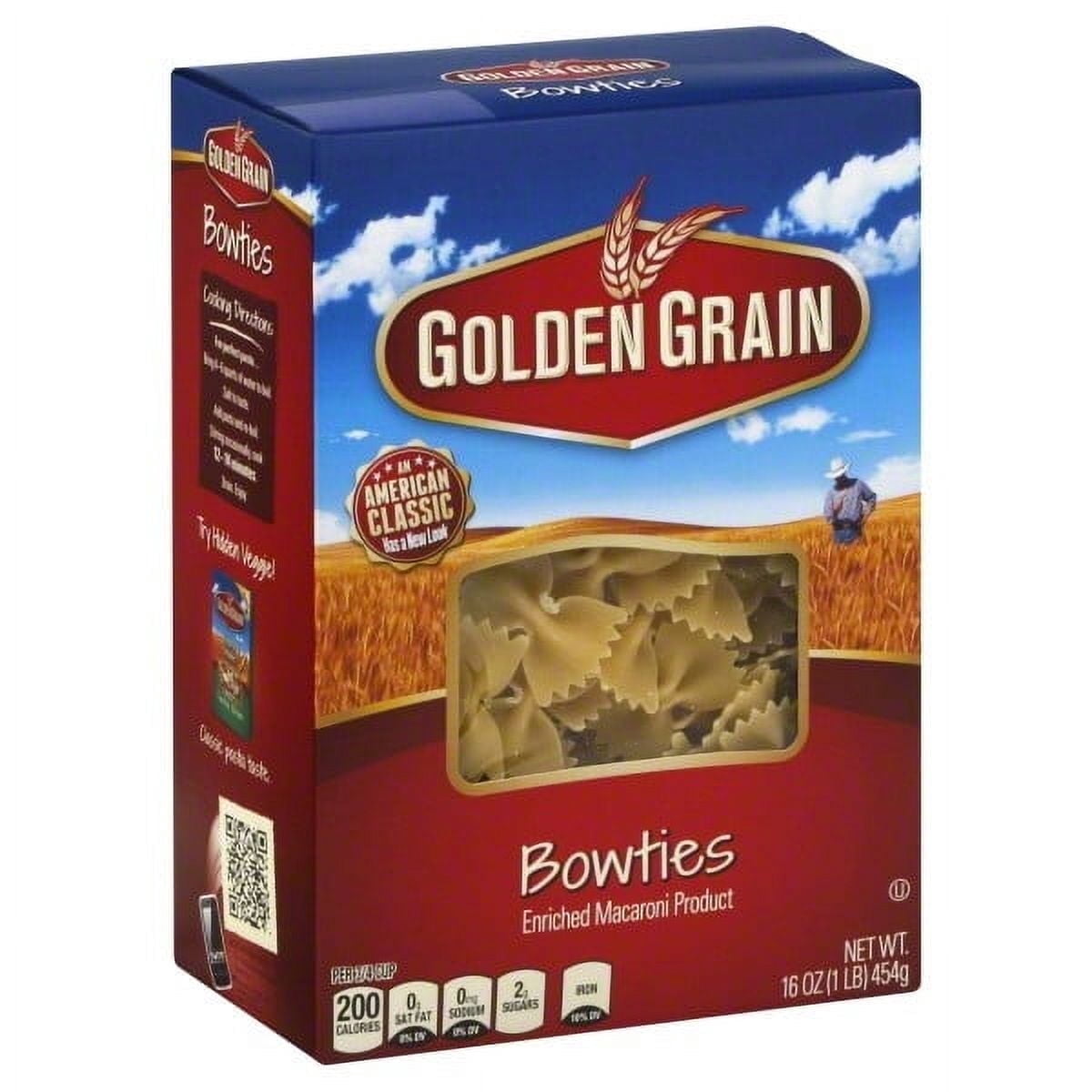 Golden Grain Bowtie Pasta, 12-Pack (16 oz Each) – Classic Farfalle for ...