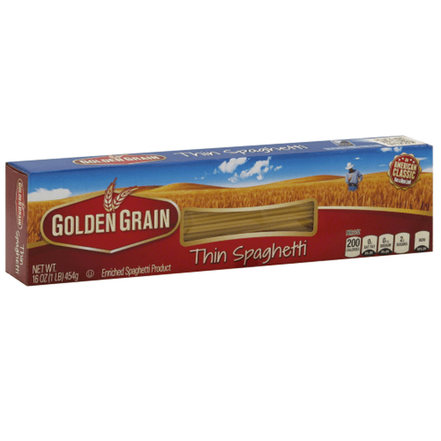 Golden Grain Thin Spaghetti, 16 oz - Walmart.com