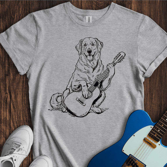 Golden Guitar T-Shirt - Walmart.com