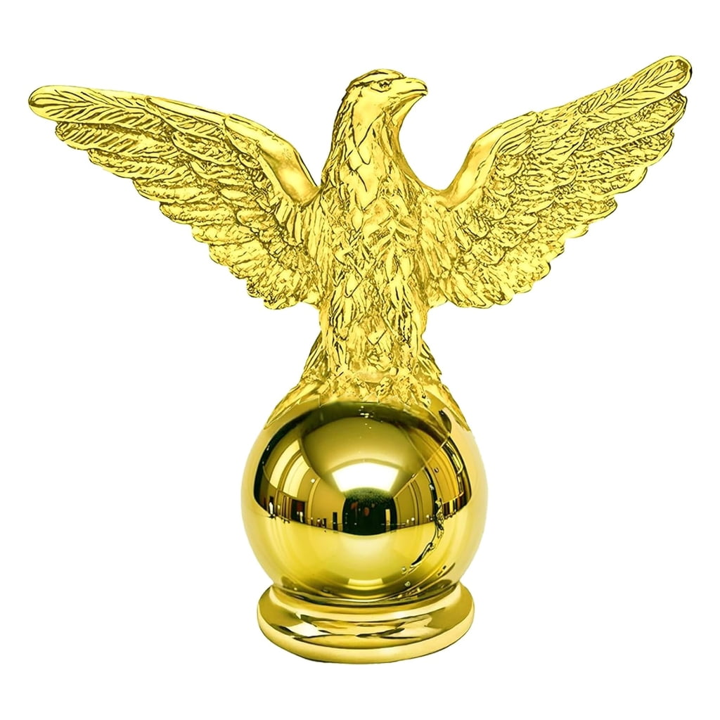 Golden Hawks Flagpole Cap Decoration For Garden Patriotic Display ...