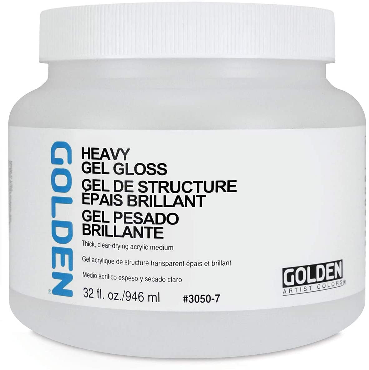 Golden Heavy Acrylic Gel Medium - Gloss, 32 oz jar - Walmart.com