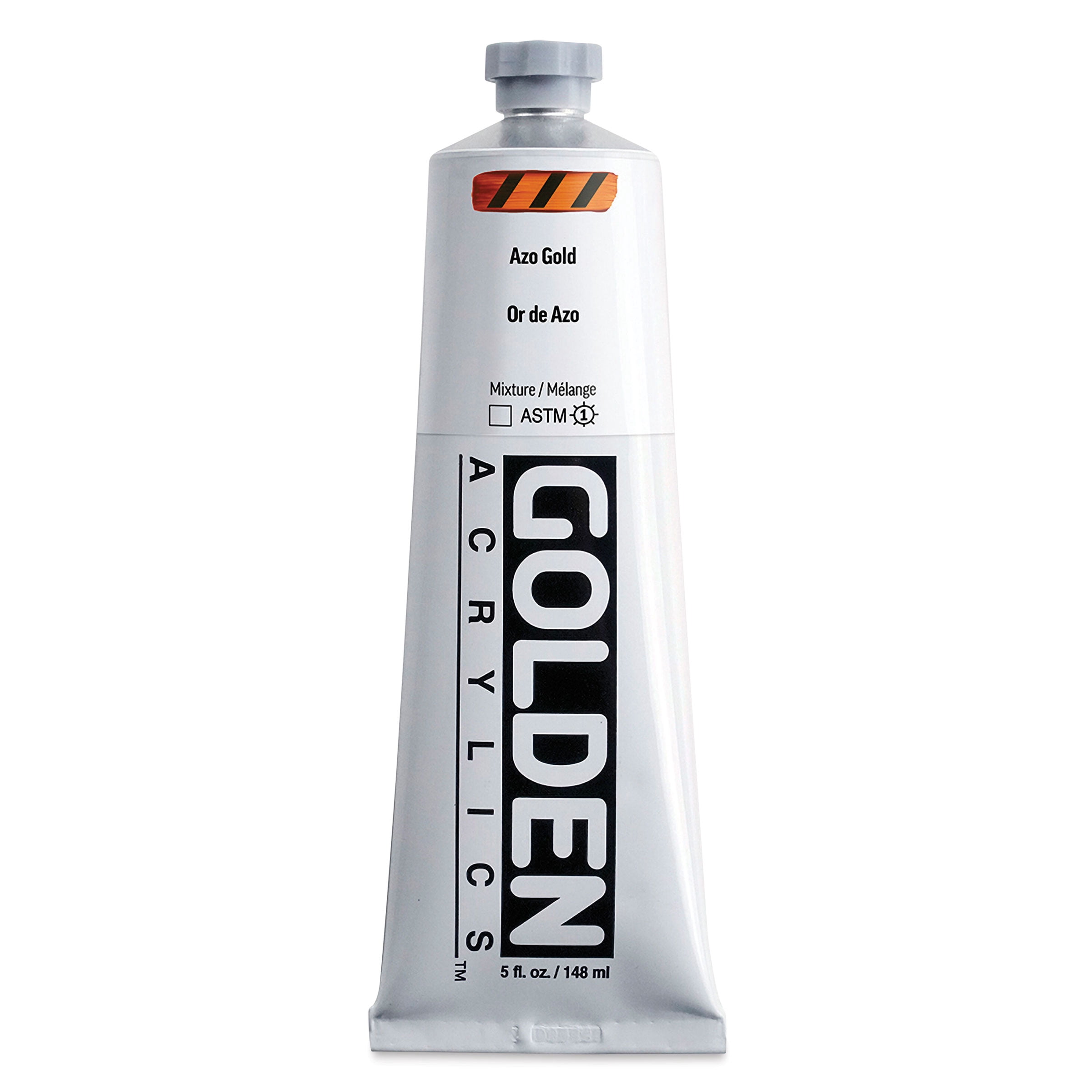 Golden Heavy Body Acrylic Paint - Azo Gold, 148 ml Tube - Walmart.com