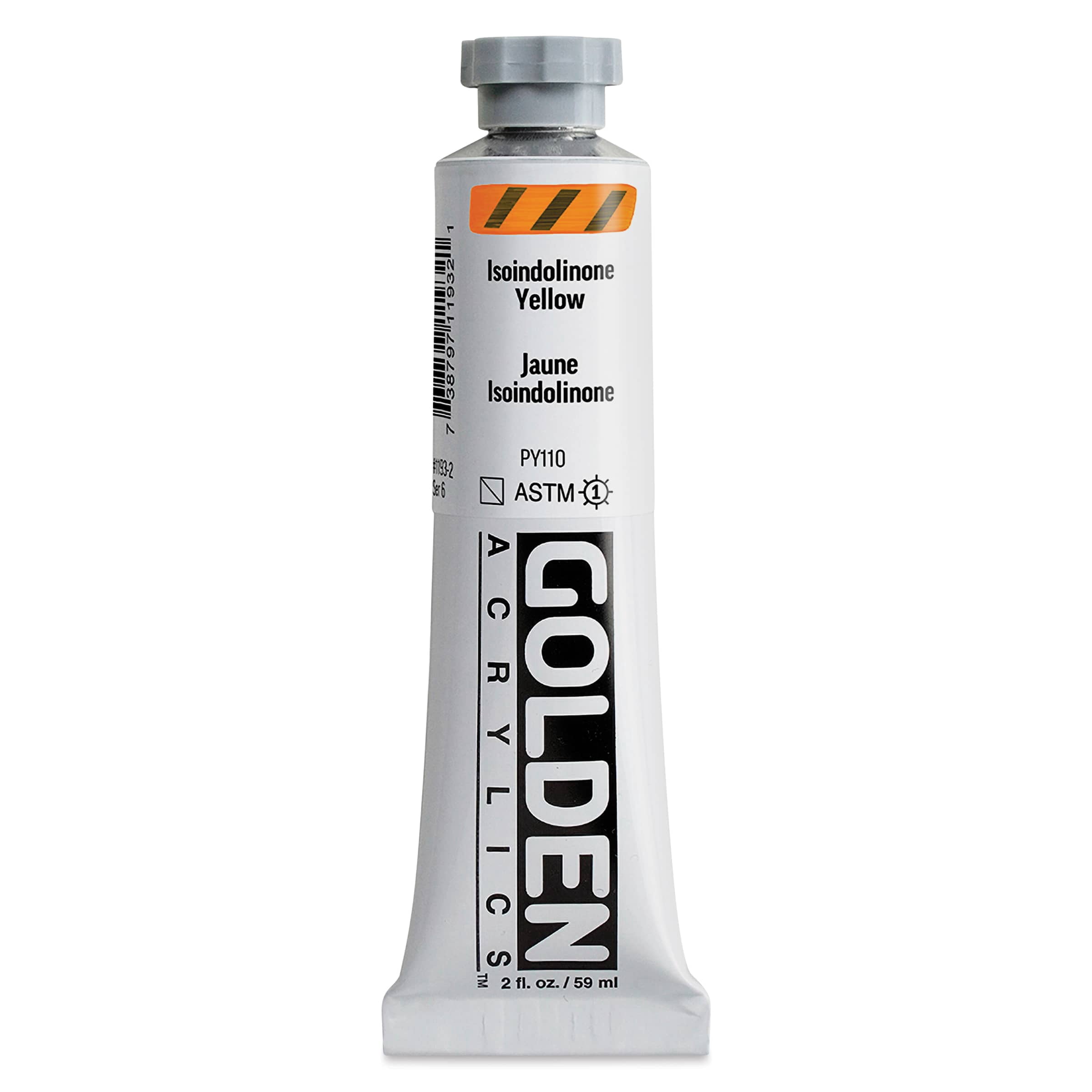 Golden Heavy Body Acrylic Paint - Isoindolinone Yellow, 59 ml Tube ...