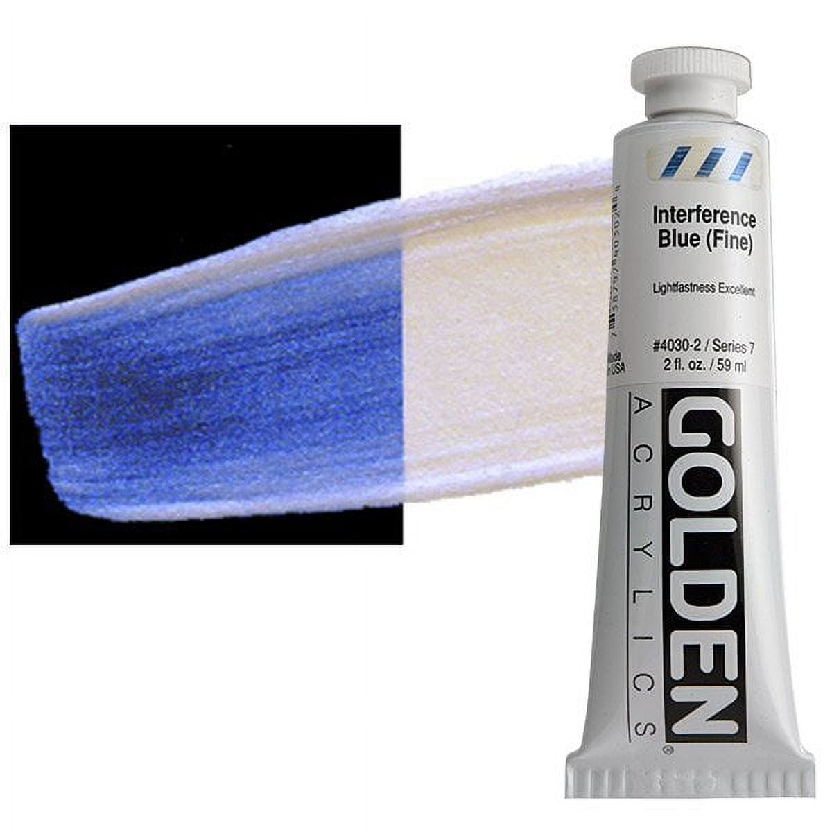 Golden Heavy Body Artist Acrylics - Interference Blue (Fine), 2 oz Tube ...