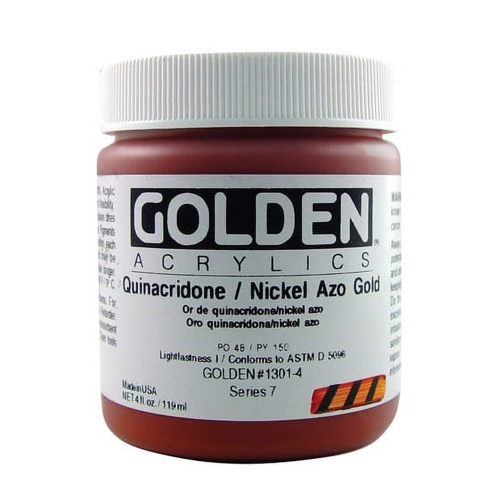 Golden Heavy Body Artist Acrylics - Quinacridone/Nickel Azo Gold, 4 oz ...