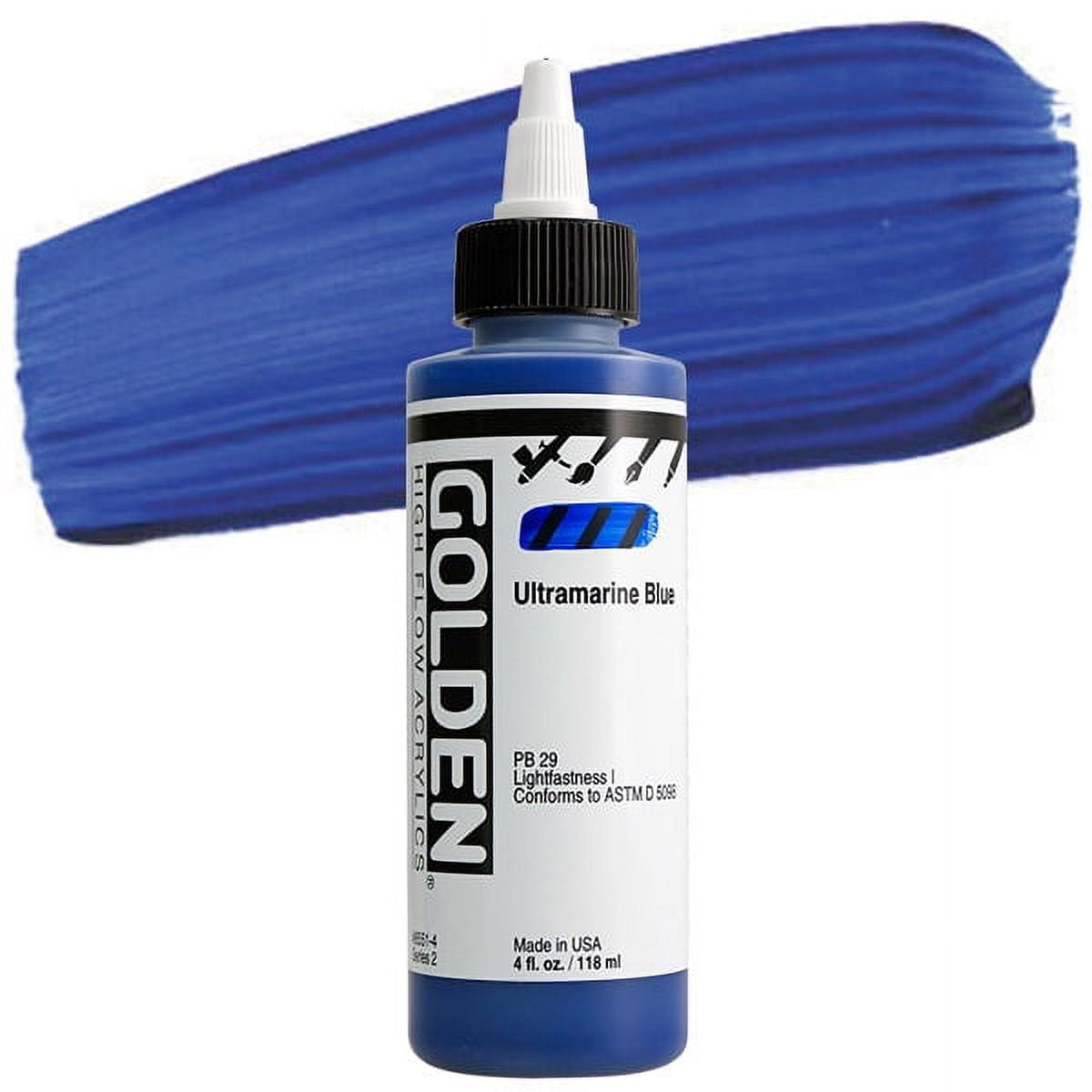 Golden High Flow Acrylic, 4 oz., Ultramarine Blue - Walmart.com