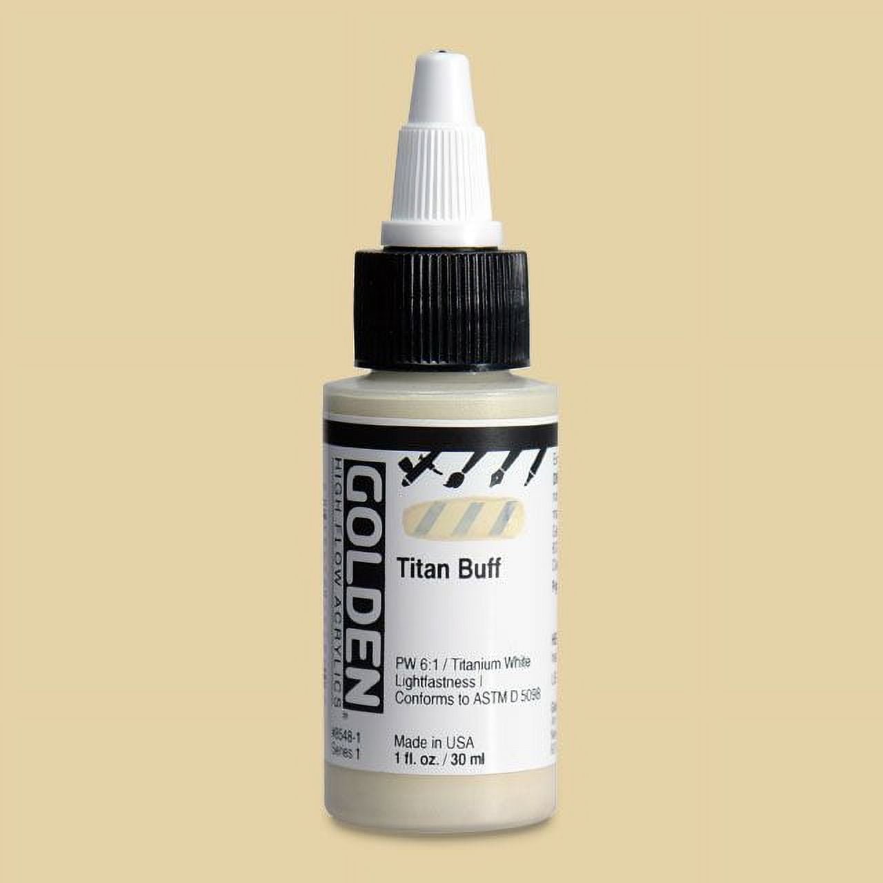 Golden High Flow Acrylics 1 oz., Titan Buff - Walmart.com