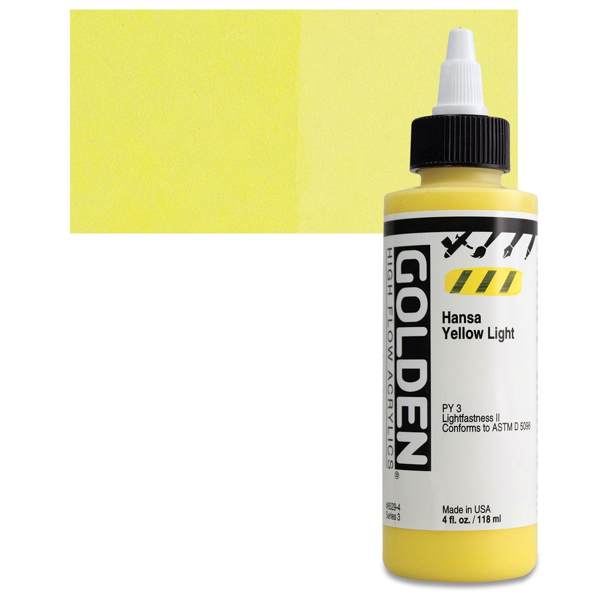 Golden High Flow Acrylics - Hansa Yellow Light, 4 oz bottle - Walmart.com