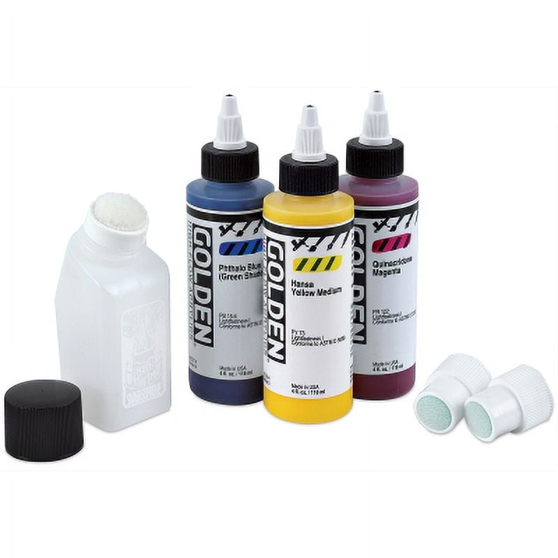 Golden - High Flow Squeeze Marker Set - Golden High Flow 4 oz. Squeeze ...