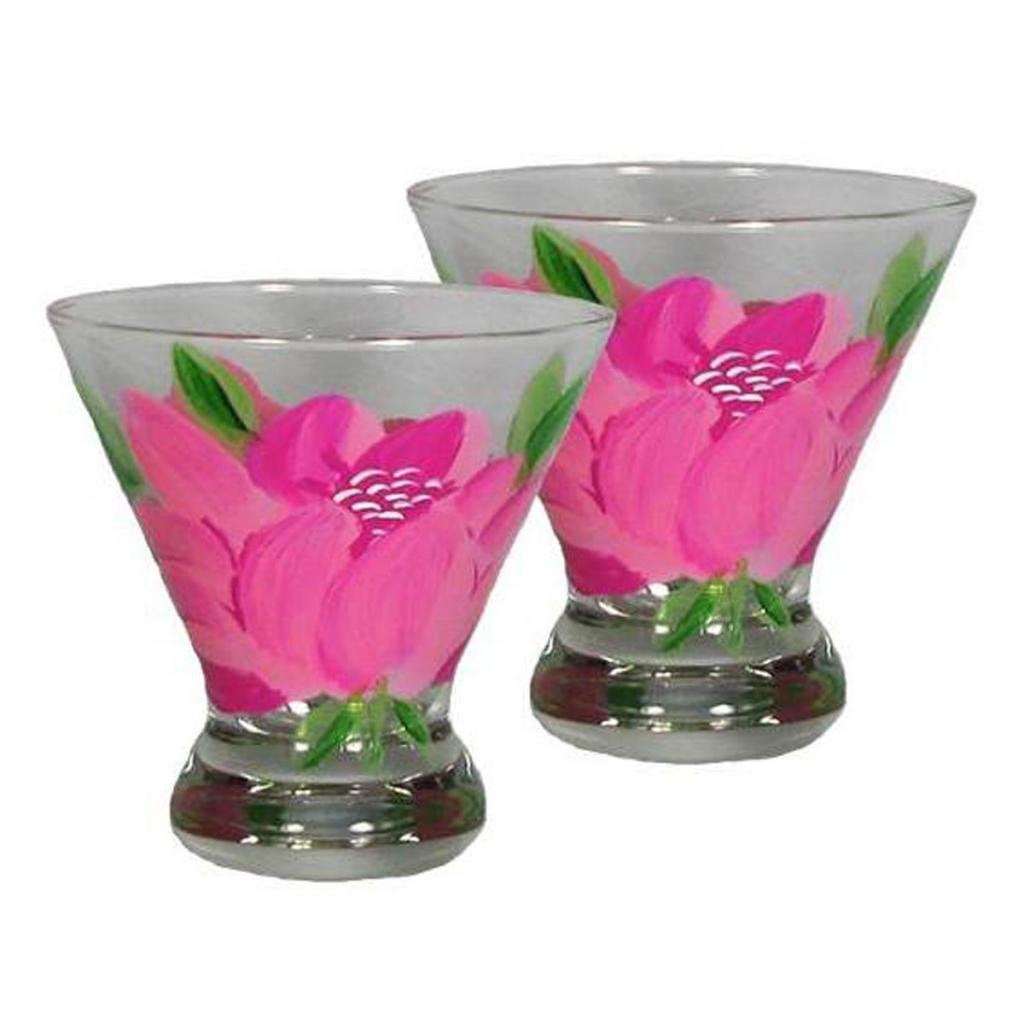 Golden Hill Studio Hand Painted Cosmopolitan Glasses Set of 2 ...