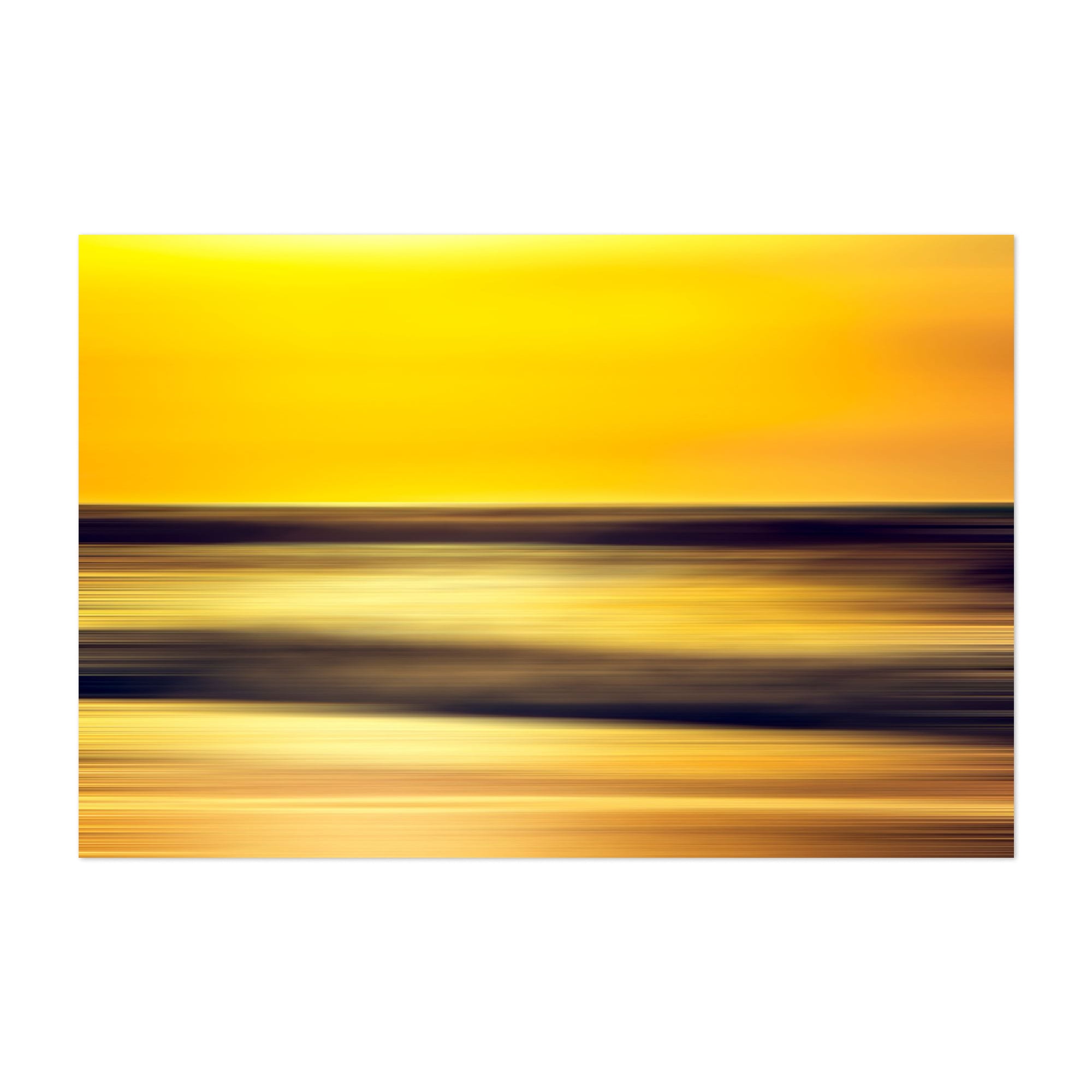 Golden Horizon Dreaming - Photography Abstract Sunset Minimalist Ocean ...