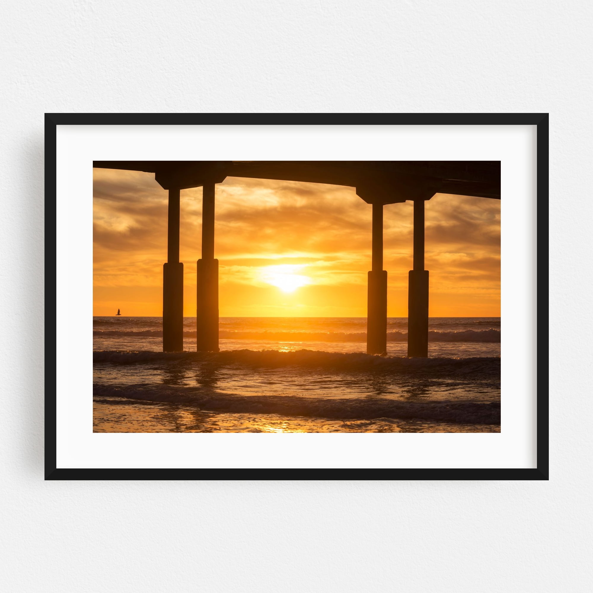 Golden Horizon - Ocean Beach Pier - San Diego California Photography ...