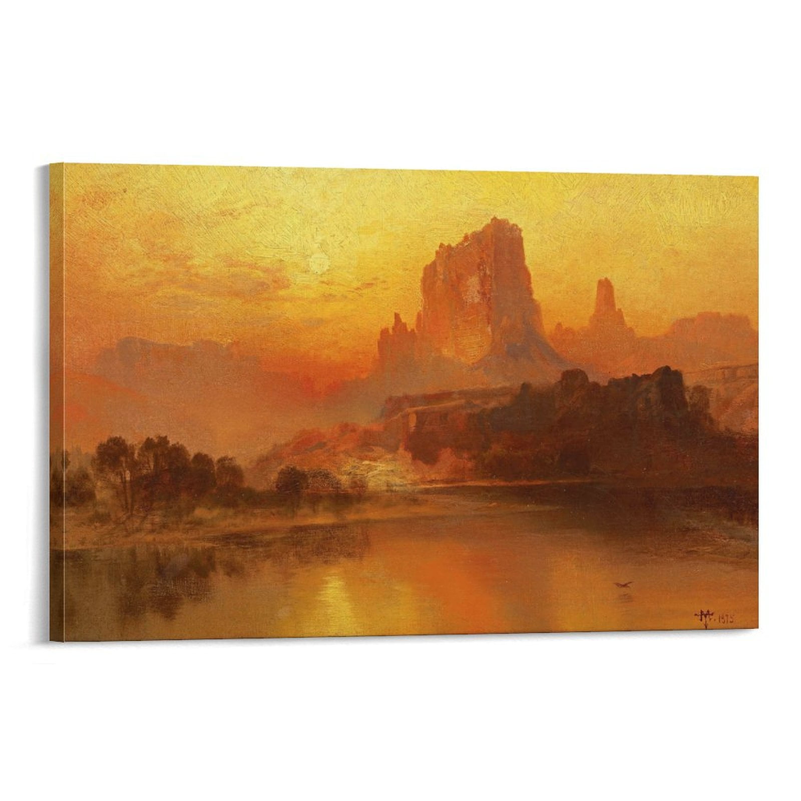 The Golden Hour By Thomas Moran Art Prints Paintings Canvas Poster ...