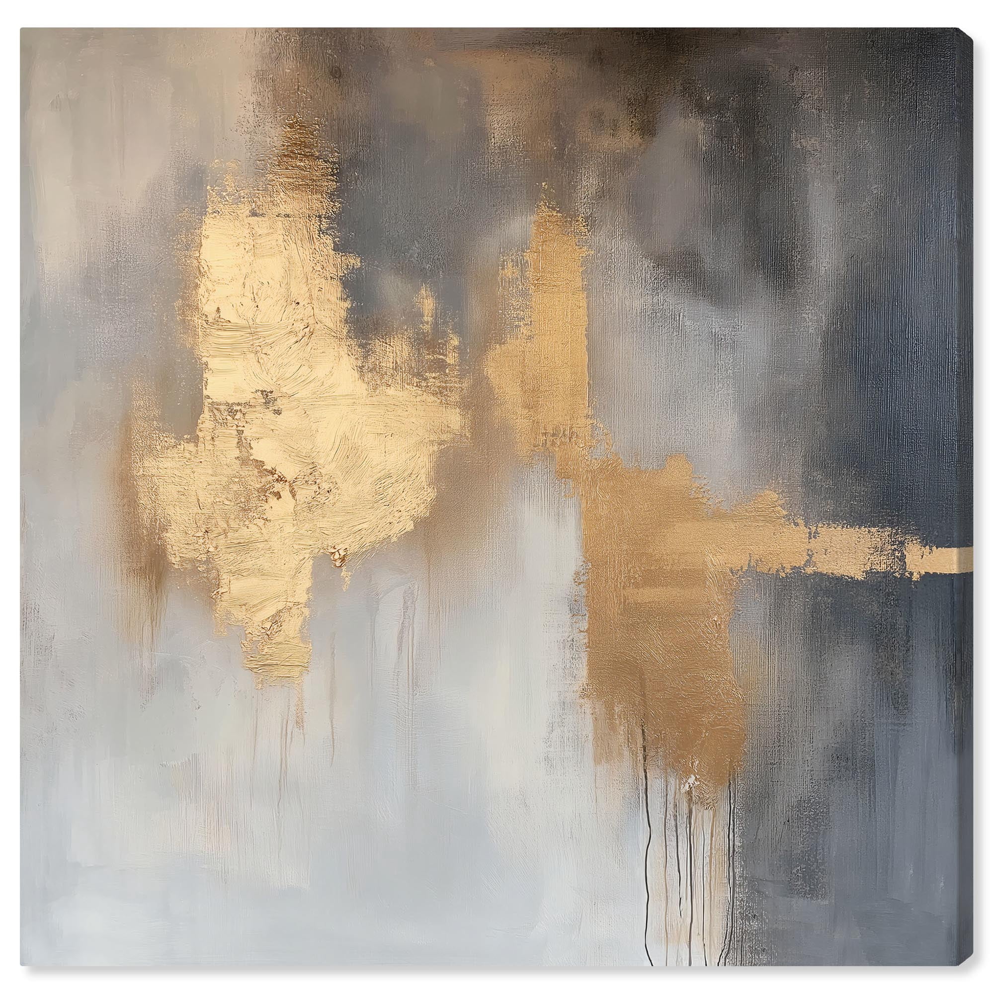 Golden Imprint Canvas Luxury Abstract Art by Art Remedy, Gallery ...