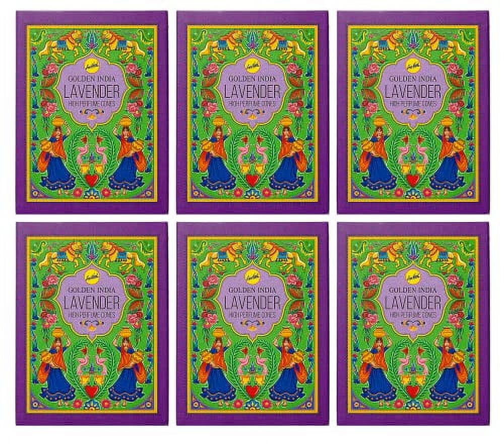 Golden India | High Perfume Back Flow Cones |1 Scent - 6 Packages ...