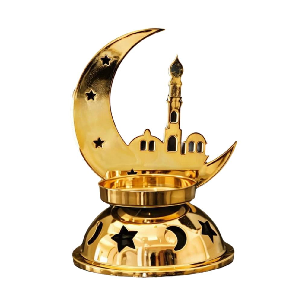 Golden Iron Candle Holder - Traditional Craftsmanship for Ramadan ...