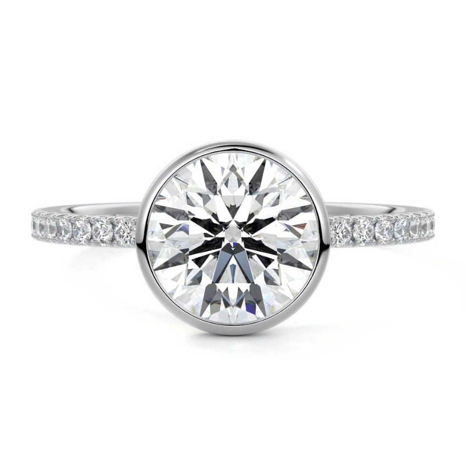 Golden Jewel Brilliant Round Cut 1.5 Ct VVS1/D Lab Created Diamond ...