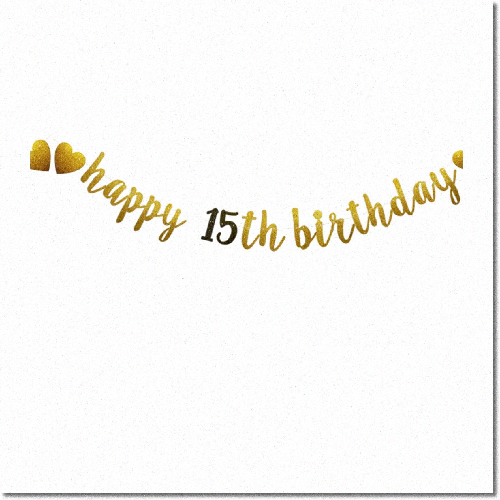 Golden Jubilee Celebration Banner - Glittery Gold & Black Paper Garland ...
