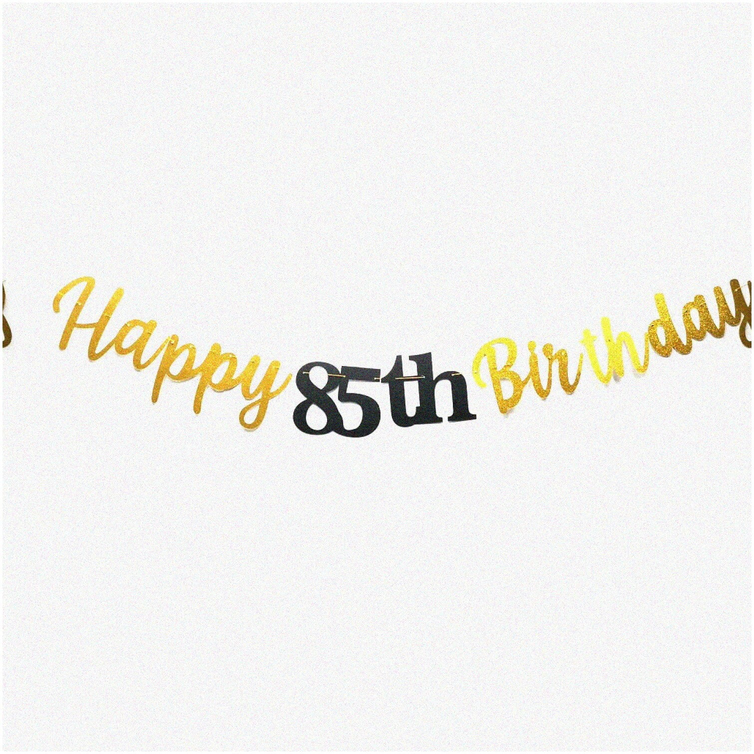 Golden Jubilee Celebration Kit: Glittery 85th Birthday Bash Decor Set ...