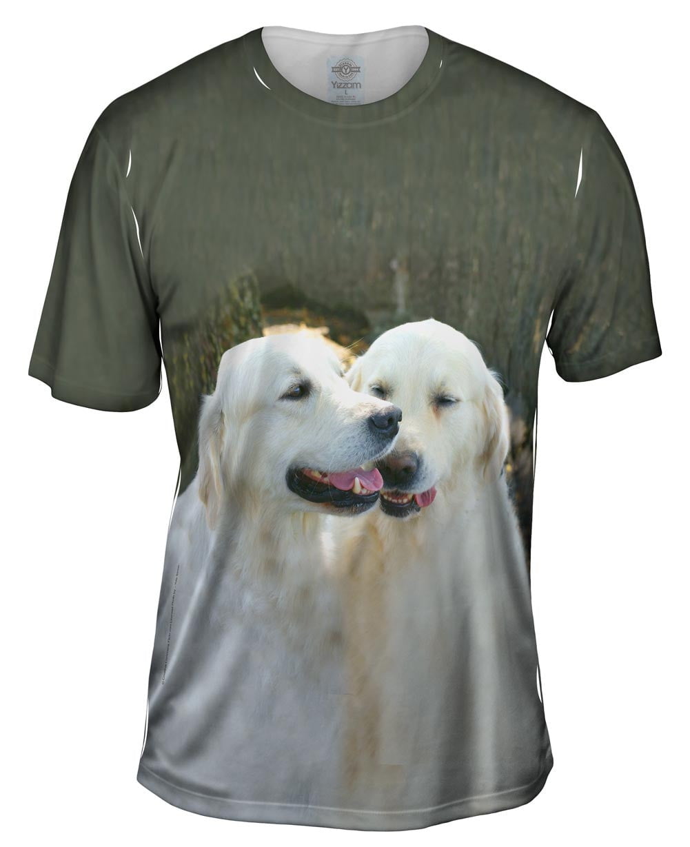 Golden Lab Twins Mens T-Shirt All Over Print - Walmart.com