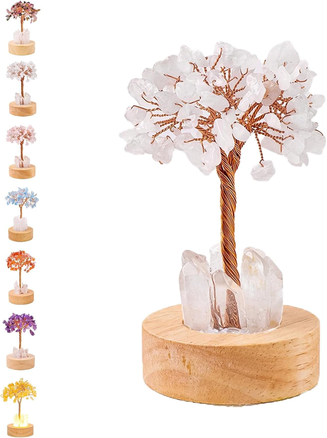 Golden Lamp of Wealth - Citrine Tree, Natural Crystal Tree Night Light ...